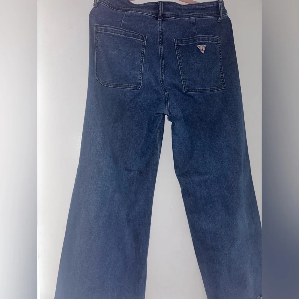 Guess | Jeans | Guess Wide Leg Blue Denim Jeans | Poshmark